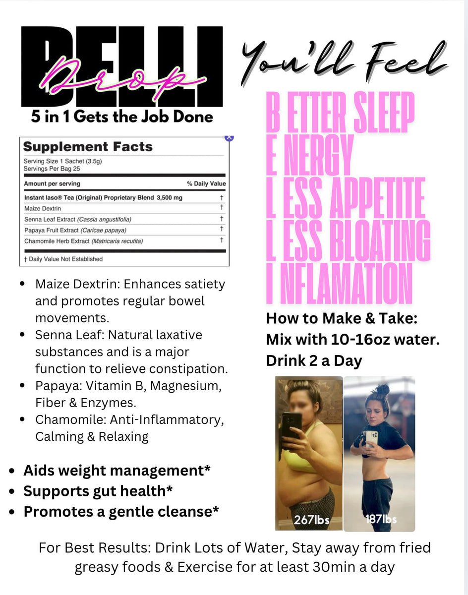 BELLI DROP Single Instant Tea Buy 11 get FREE Shaker and key chain! WA ...